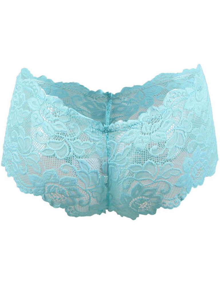 Blue Floral Lace Hip Hugger